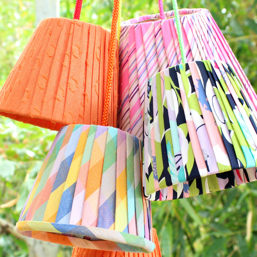 Mark Montano Pleated Lampshades DIY mark-montano-pleated-lampshades-diy