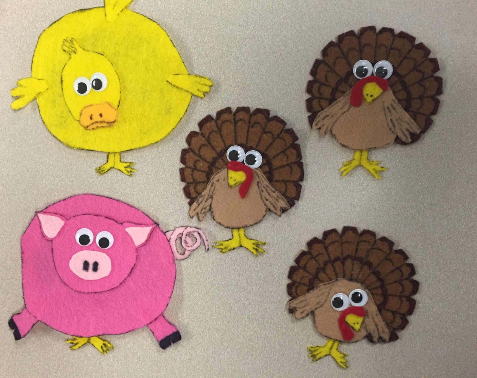 Adventures In Storytime (and Beyond): Flannel Friday - Five Nervous Turkeys
