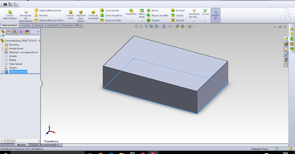 Cervantes Ana 3A Solidworks : PARCIAL 01
