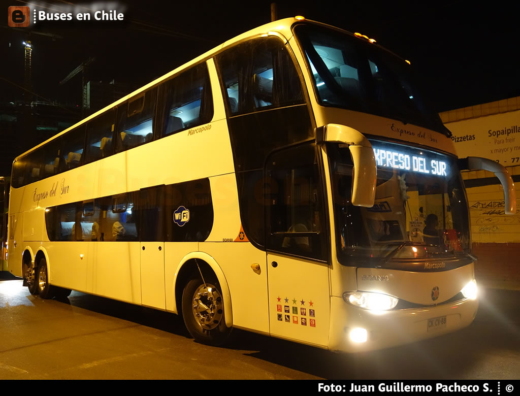 Buses en Chile | Juan Guillermo Pacheco S.: Expreso del Sur | CKCV88.-