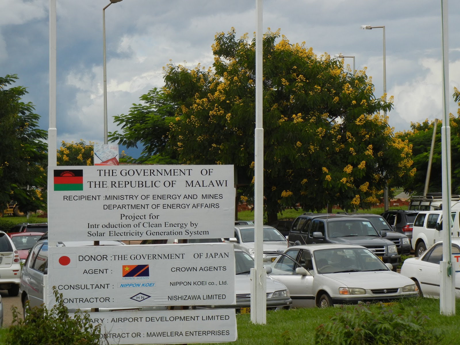 Leo in Malawi: March 21 - Thursday - Kamuzu, Lilongwe international airport