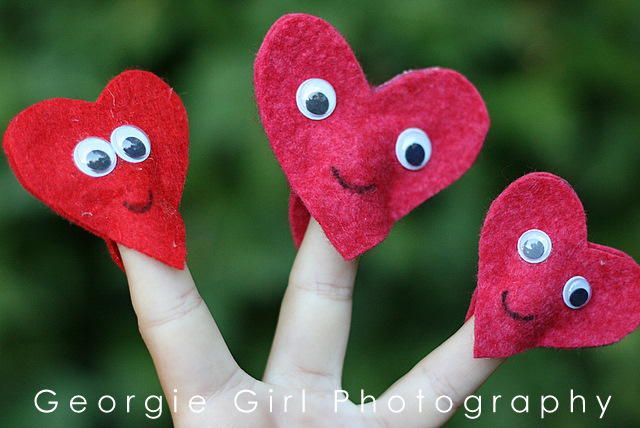 Love and Lollipops: Heart Pencil Toppers and Finger Puppets
