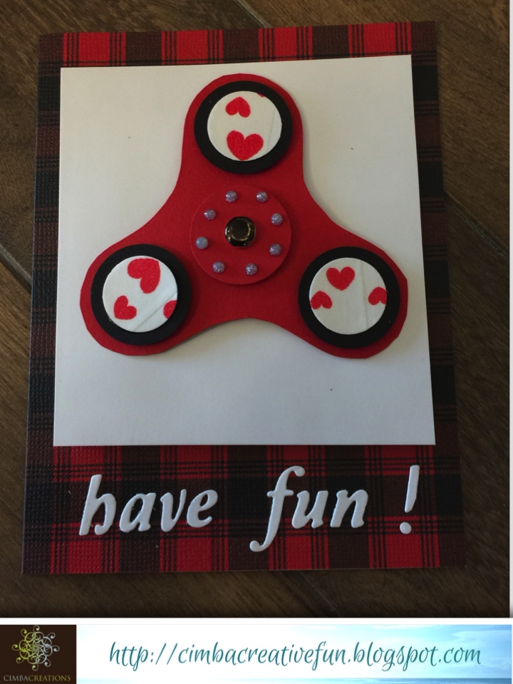 Cimbacreativefun: Fidget Spinner Cards