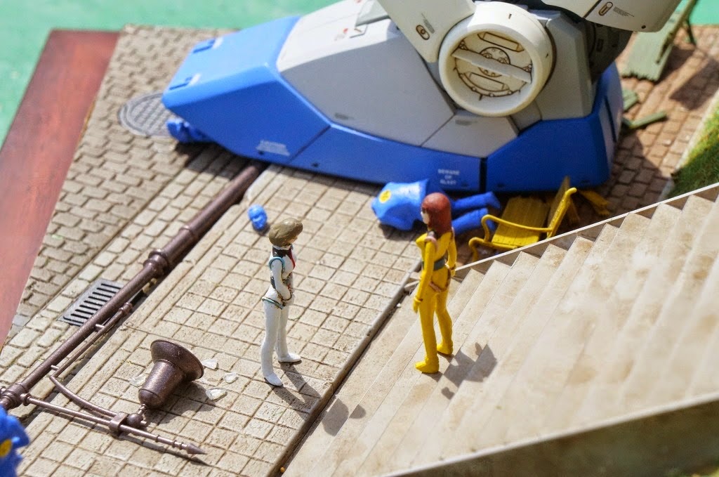 Gundam Family: GM 'Major Accident' Diorama Build