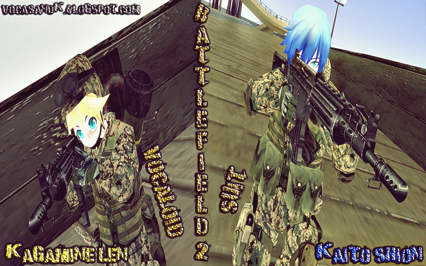 Voca~San DK: Battlefield 2 VOCALOID Kaito and Len Skin