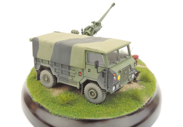 Pete's Model World : Airfix Land Rover ! Tonne & 105mm Gun Finished