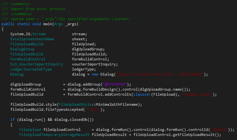 Inside Microsoft Dynamics AX: Import records from Excel using X++ code ...