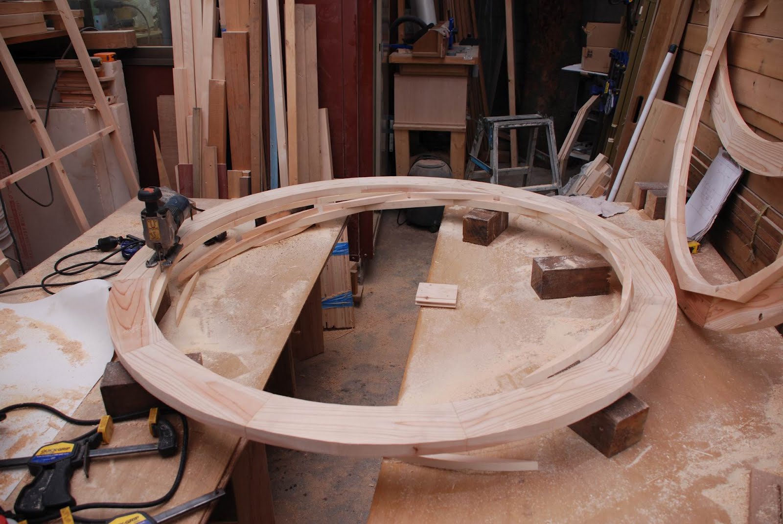 Our Japanese Eco-Kominka: Arnie makes a Japanese Circular Shoji Window.