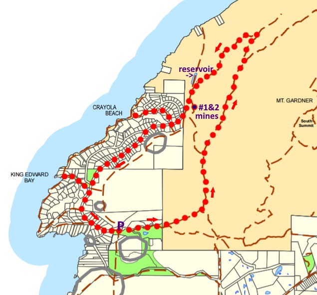 foottoearth: Bowen Hiking 36: Bluewater (Bonanza Mine #1, Crayola Beach ...