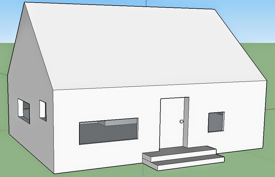 MA BLOG: Sketchup: Basic House Front & Back