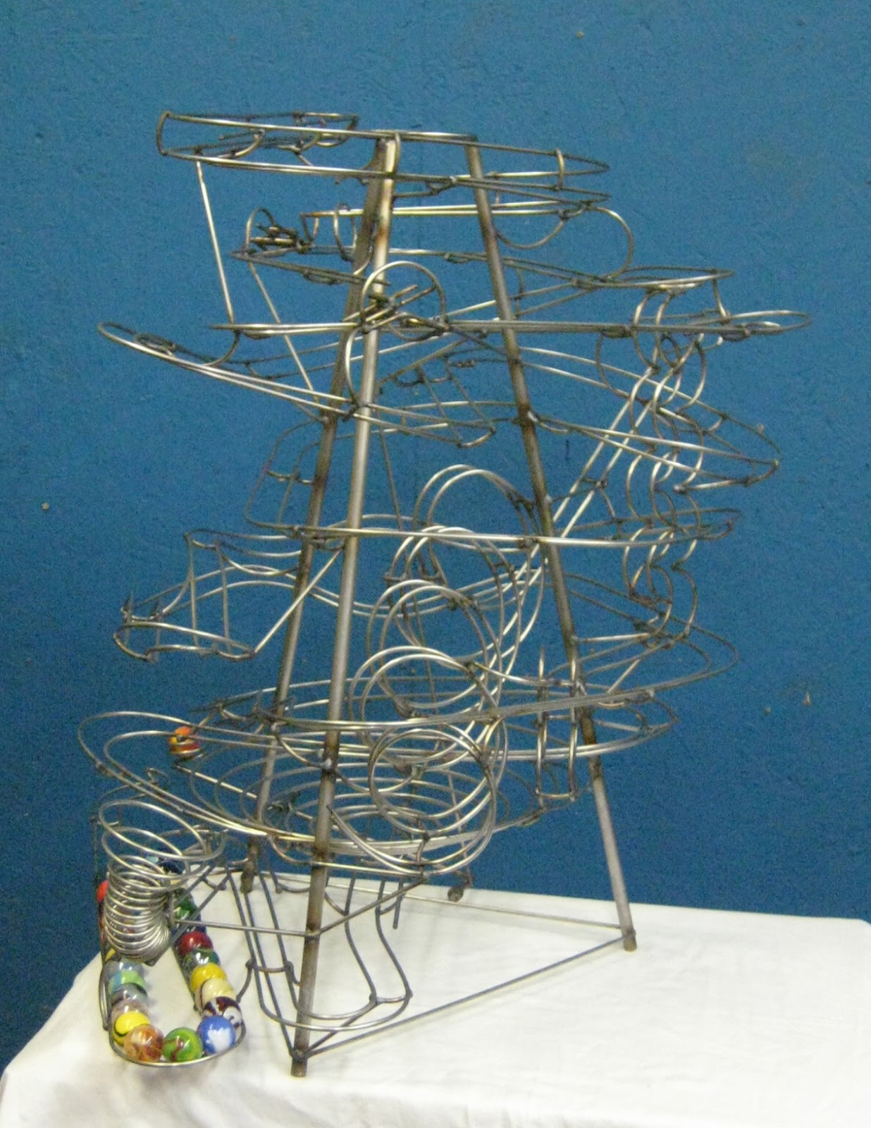 Building Rolling Ball Sculpture - M Gaulden