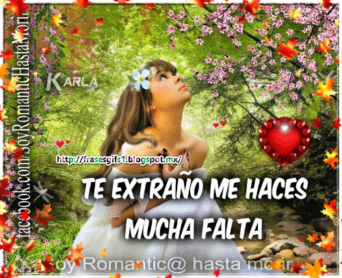 FRASES Y GIFS: TE EXTRAÑO
