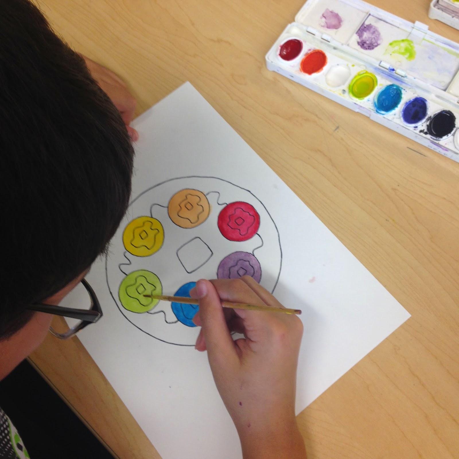 come to the Art side: Monday Mayhem: Radial Symmetry Color Wheel!