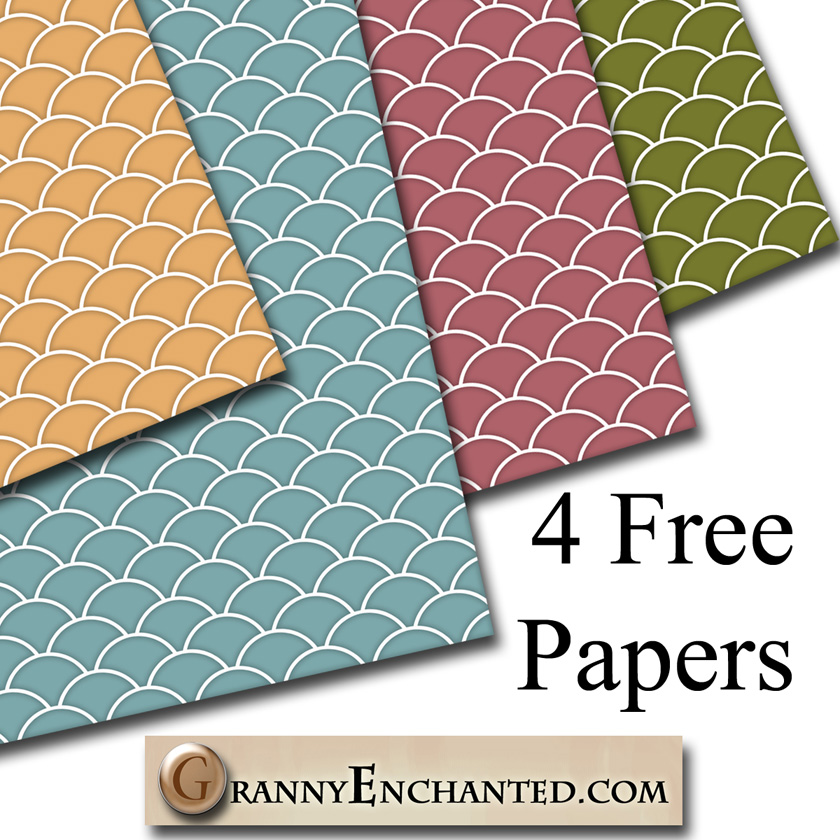 GRANNY ENCHANTED'S BLOG: Free "Fresh" Digital Scrapbook Paper Pack 49 GE