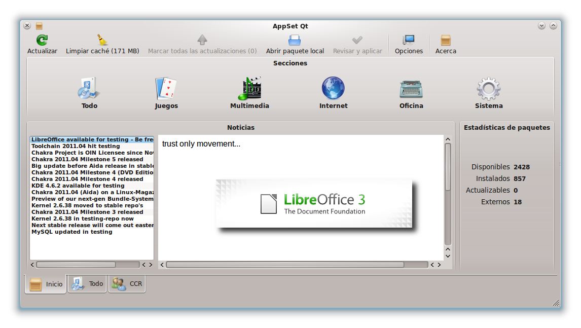 Gadius Empire: Chakra GNU/Linux (II): Mi experiencia