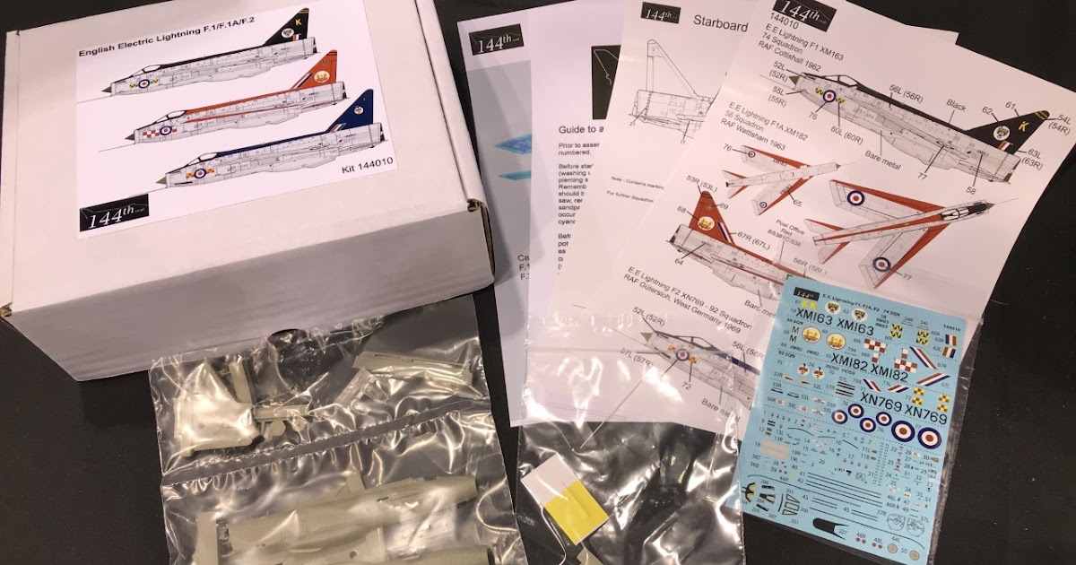 Kampfgruppe 1/144: 1/144 English Electric Lightnings Kits and Decals ...