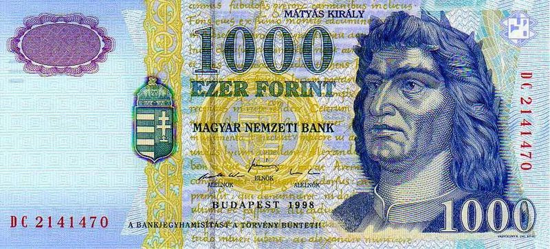 Wisselkoers Euro - Forint: Hongaarse forint