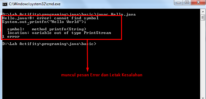 Hybrid Teory Blogs: Syntax Error Pada Pemrograman Java