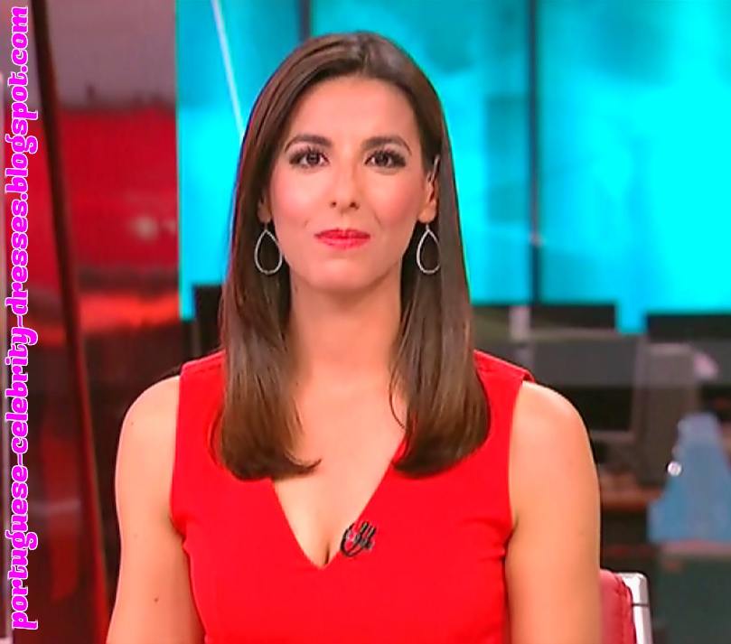 PORTUGUESE CELEBRITY DRESSES: SARA PINTO - "JORNAL DA NOITE" - 15-6-2018