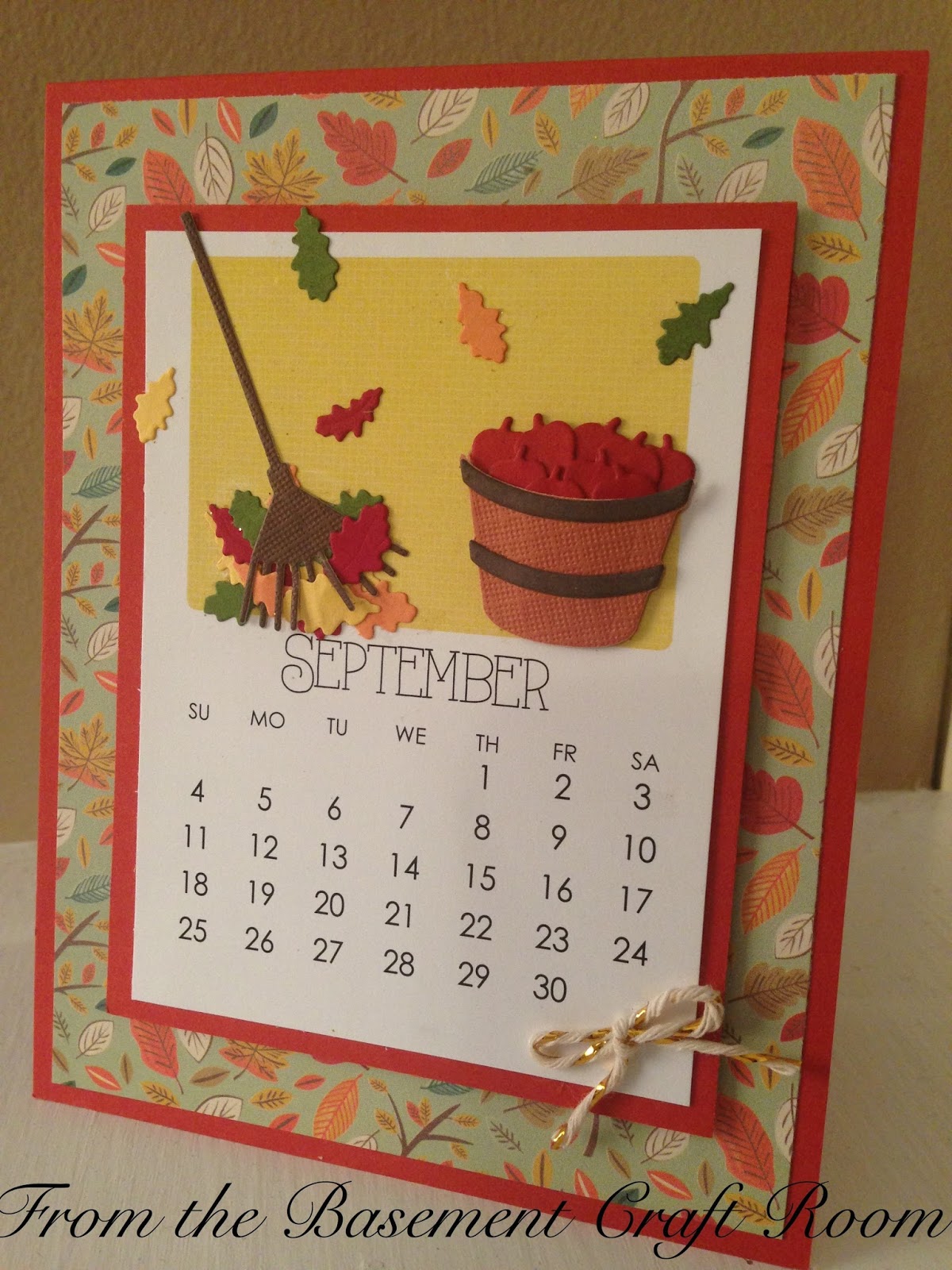 From the Basement Craft Room: Calendar Cards