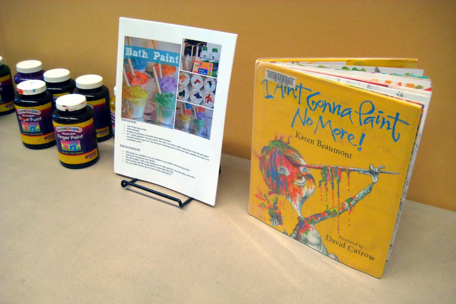 with kiddos @ the library: Spark Your Imagination: I Ain't Gonna Paint ...