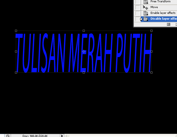 Cara Membuat Tulisan Merah Putih di Photoshop | SEKARRINGIDEP