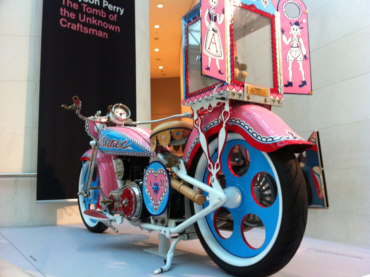 Illustration by Sarah J. Coleman: Grayson Perry's bike.