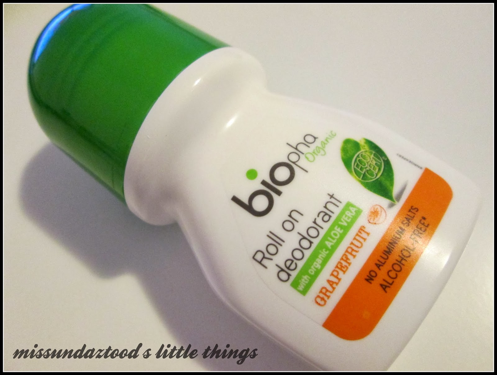 Biopha Organic Roll on deodorant - Grejp - Missundaztood's Beauty Scents