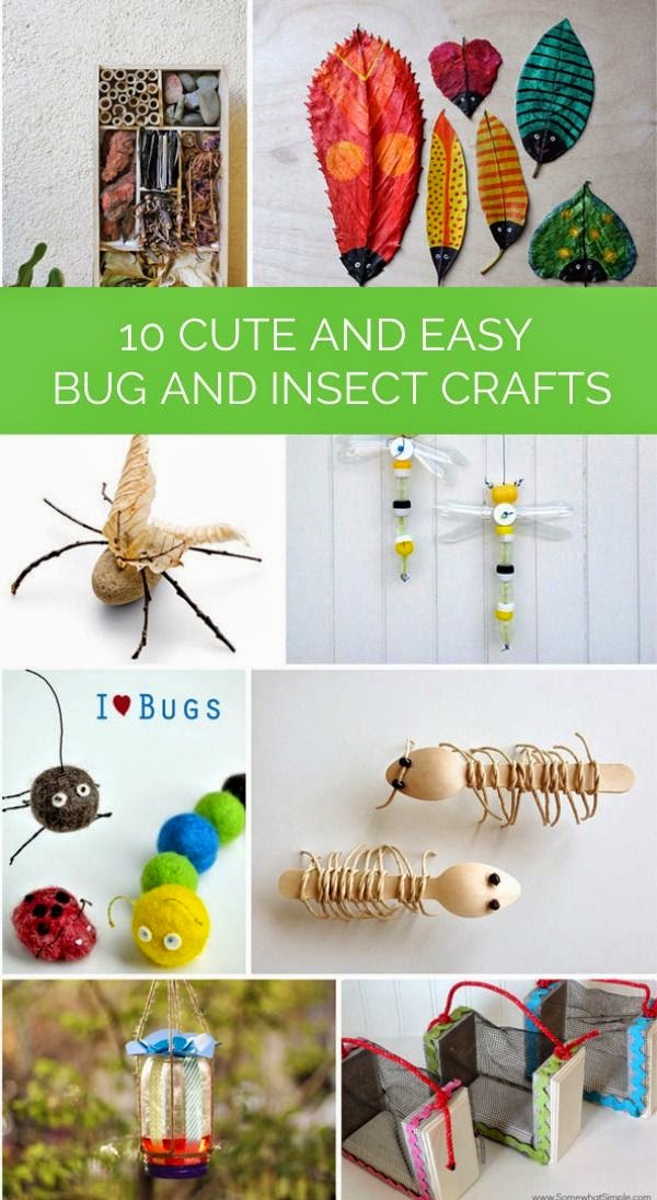 10 Cute and Easy Bug & Insect Crafts - DIY Craft Projects