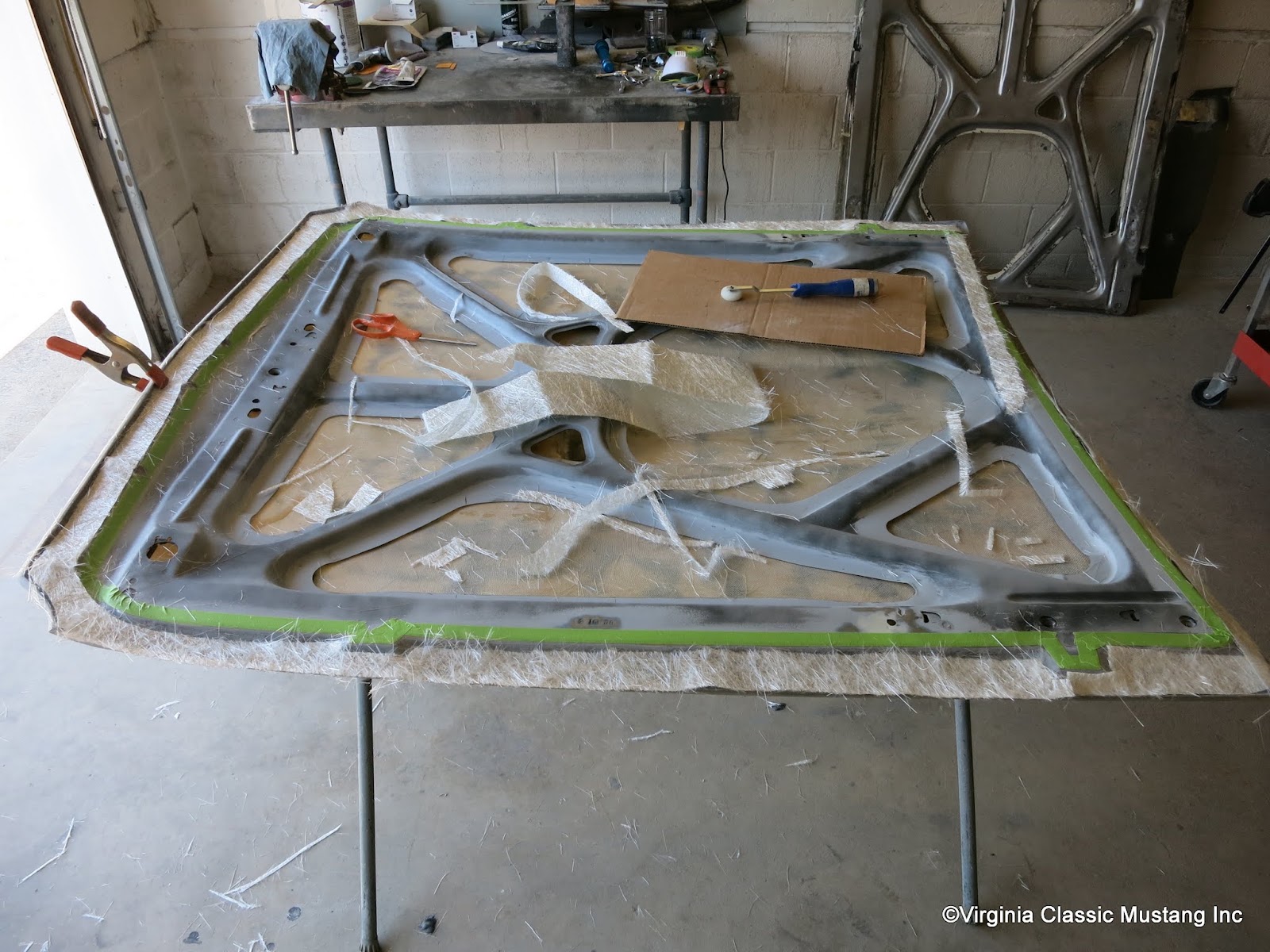 Virginia Classic Mustang Blog: Just the Details...Hood Restoration on ...