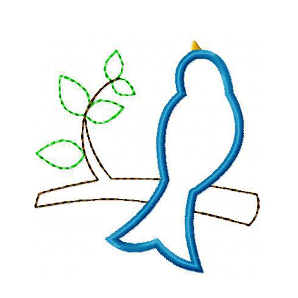Big Dreams Embroidery: BIRD ON BRANCH Machine Embroidery Applique ...