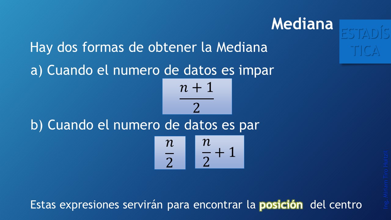 Estadística: Mediana