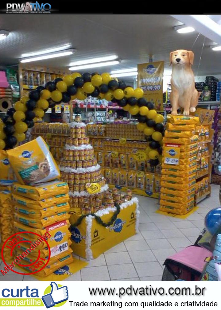 Ação de merchandising Pedigree ~ PDV Ativo