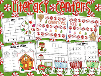 Mrs. Ricca's Kindergarten: Christmas Centers Pack + FREEBIE!