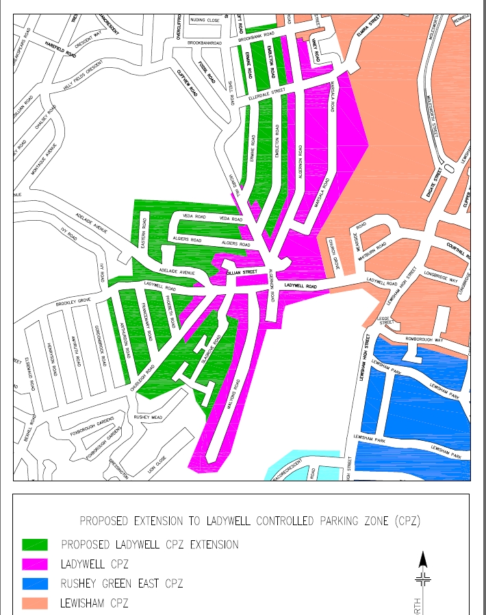 Ladywell Village Improvement Group: Parking zone extension proposed