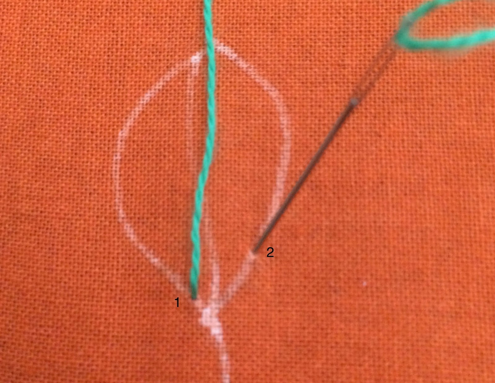Queenie's Needlework: Sunday Stitch School: Lesson 45 - Leaf Stitch