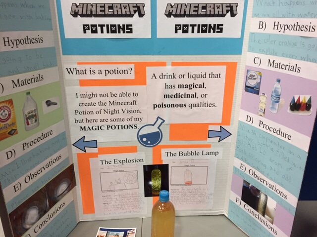 Mommy Spirit: Science Fair 2017 - Minecraft Potions
