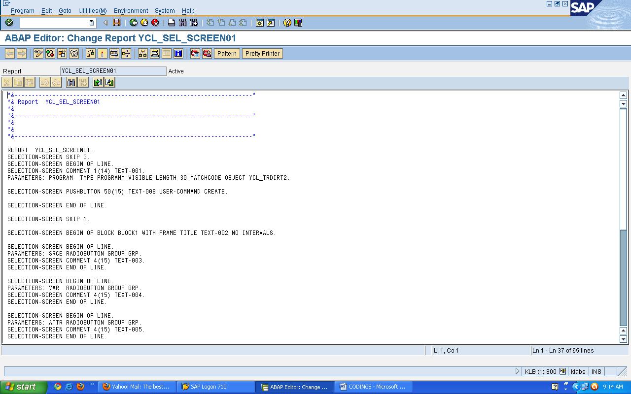 SAP ECC 6.0 Screen Shots | happiness synchronized