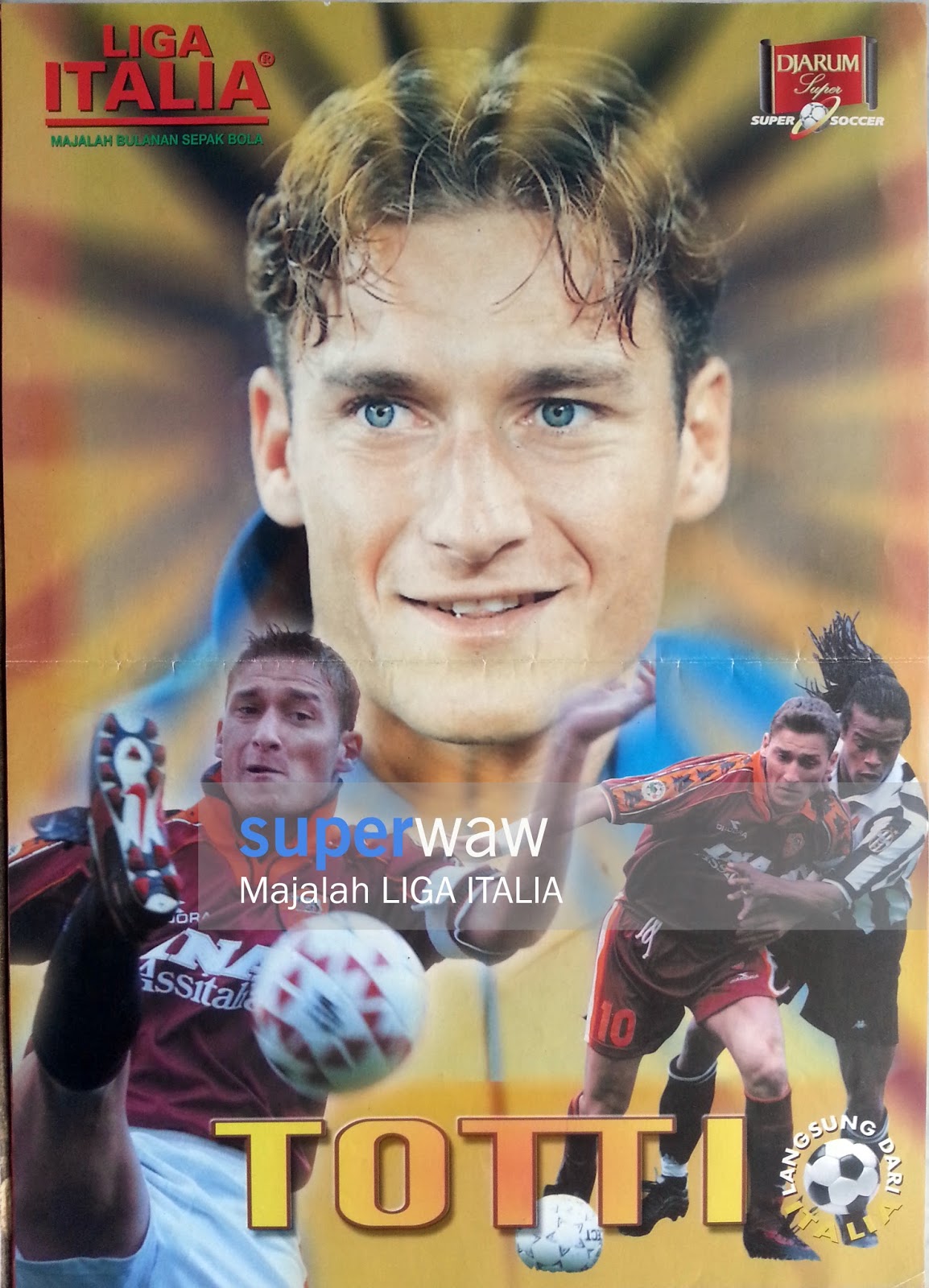POSTER FRANCESCO TOTTI (AS ROMA 1998)