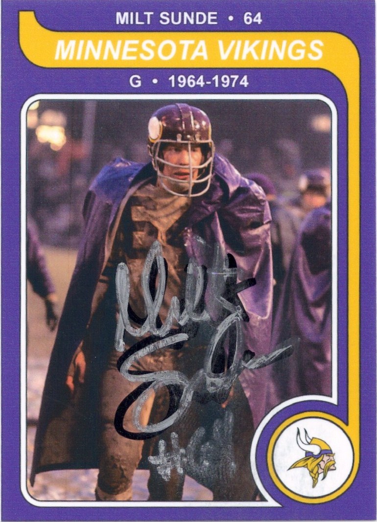 Minnesota Sports Autograph Project: MILT SUNDE
