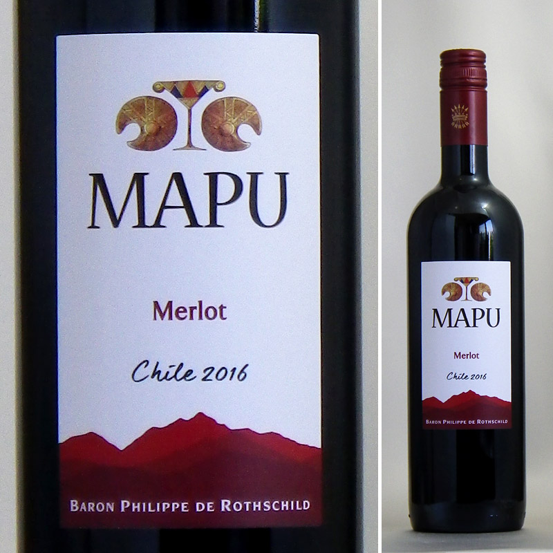 極私的なワインテイスティングノート: マプ メルロー 2016