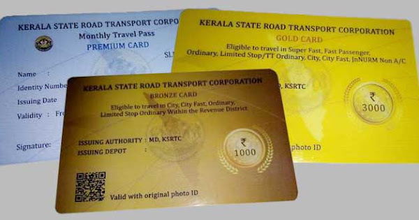 Kerala State RTC Prepaid Monthly Travel Cards