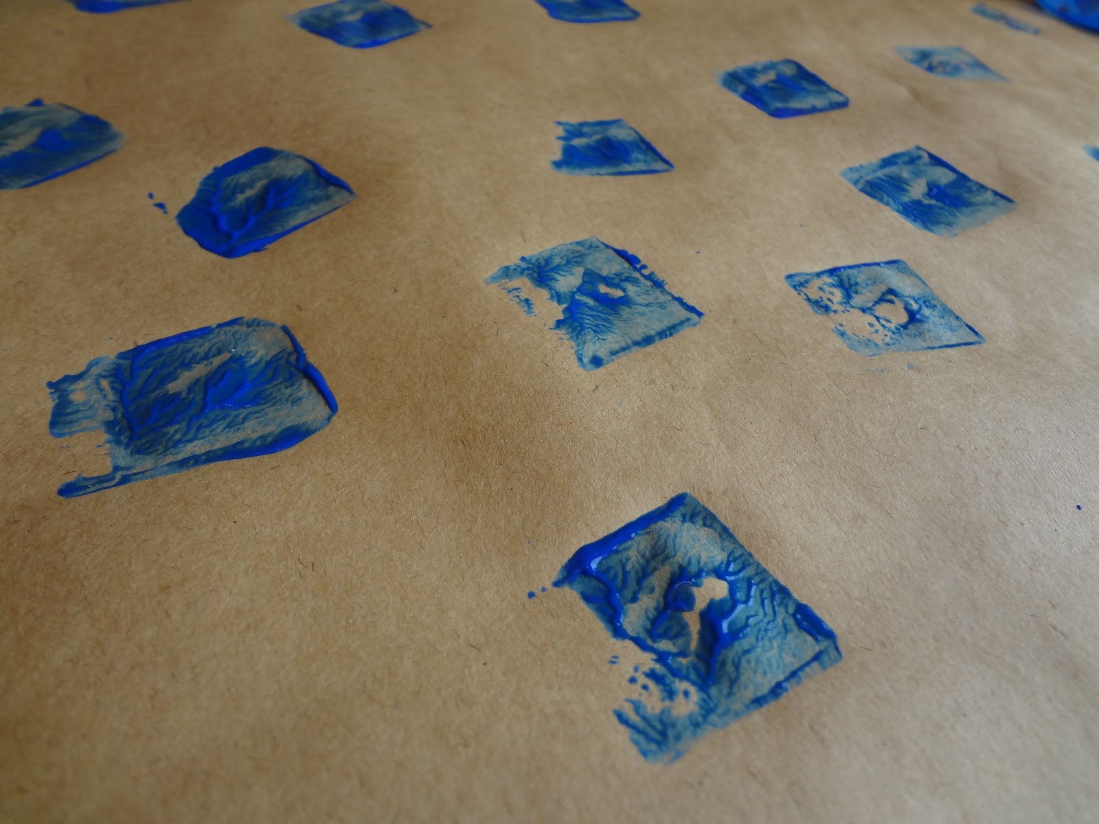 Sparkle and Splatter: Potato Print Gift Wrap