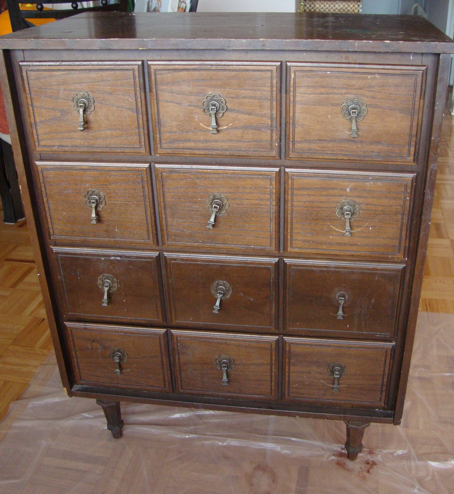 Honey Sweet Home: Before and After: A Goodwill Dresser Makeover!