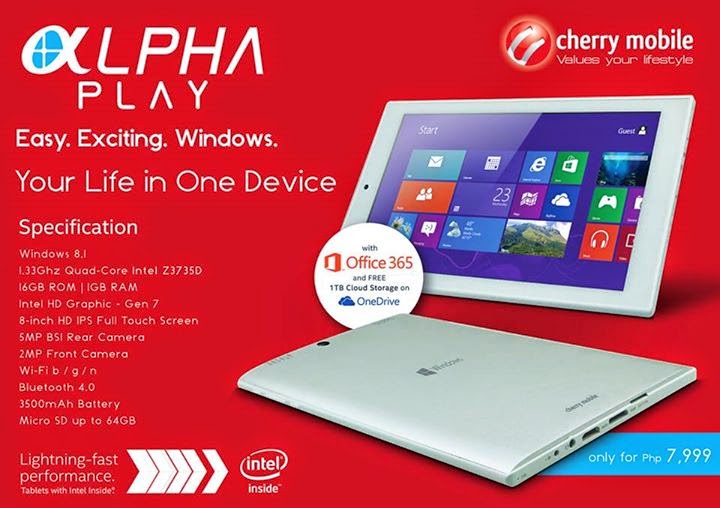 Cherry Mobile Alpha Play: An 8-inch quad-core tablet powered by Windows ...
