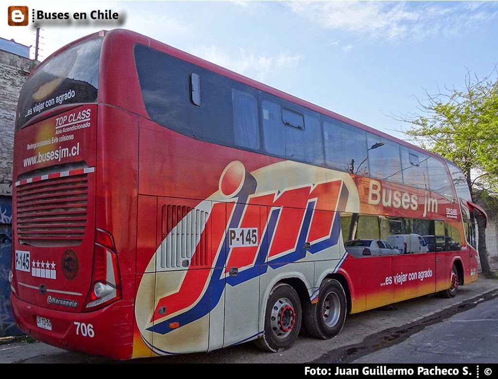 Buses en Chile | Juan Guillermo Pacheco S.: Buses JM | N° 706.-