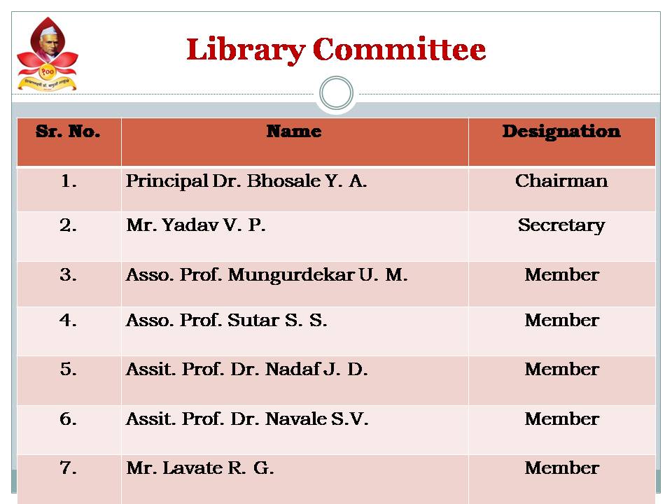 Library : Library Committee