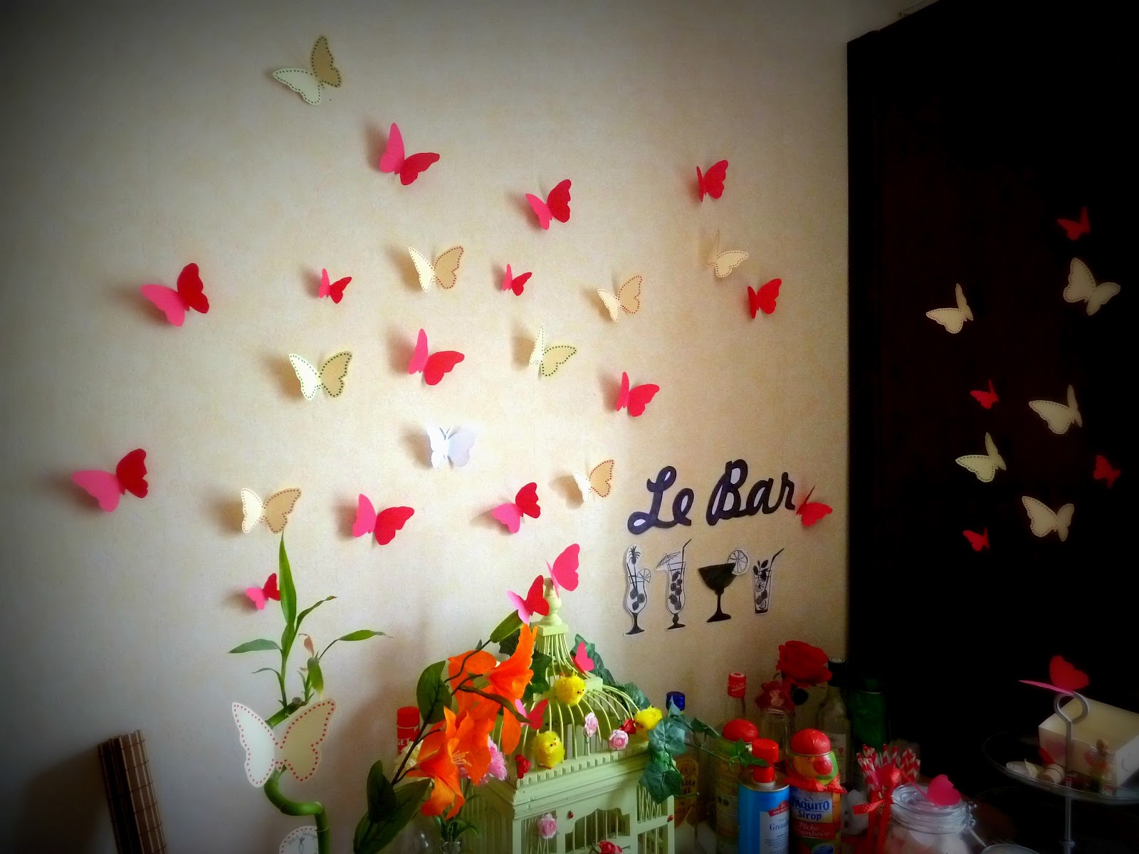 L'Heure d'été: DIY : Papillons muraux