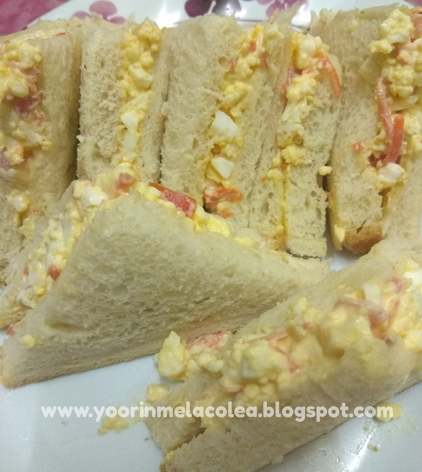 RESEPI SANDWICH TELUR UNTUK BENTO IRINE ~ Mommy Yoorin