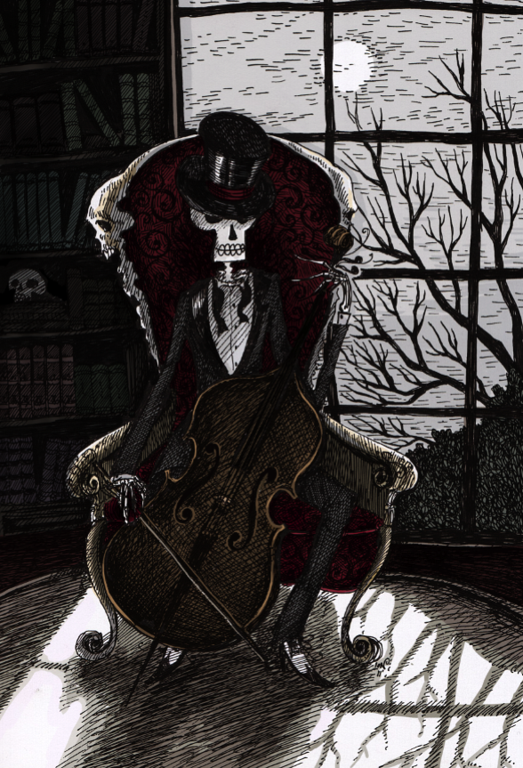 Illustration Friday – Mr. Skeleton | Carrousel Studio